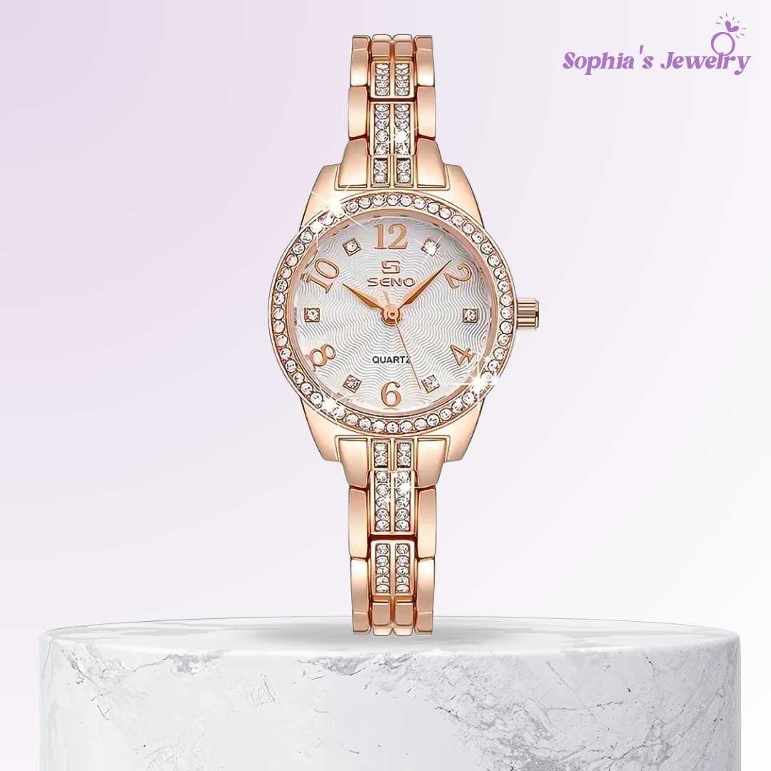 Liora | Modern Glamour Crystal Women’s Watch – Sophia's